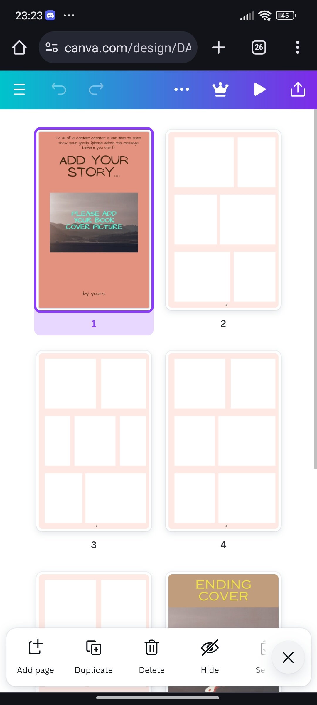 Comic Template Standard Design - Etsy