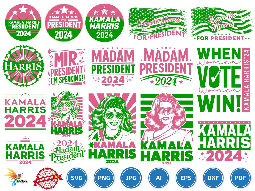 Madam President Svg Png, Kamala Svg, Kamala for President, Harris for ...