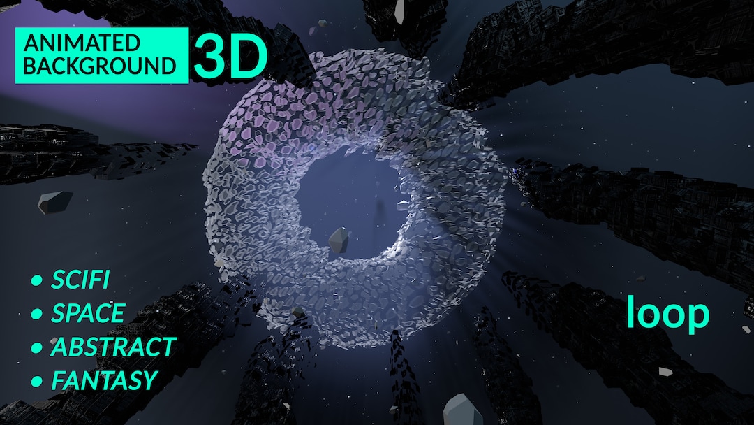 Animated 3d Background Video Loop 1920x1080 Px, Falling Stones ...