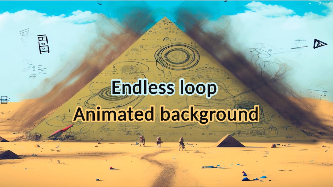 Animated Background - Smoking Pyramid Surrealism Movie - Endless Loop ...