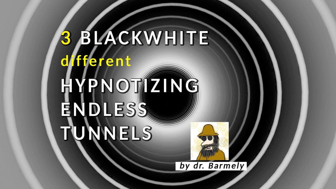 Endless Tunnel Animation Backgrounds - 3 Different Hypnotizing Black ...