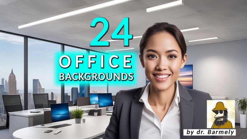 24 Zoom Office Backgrounds PNG | Virtual Background Streaming Vtuber ...