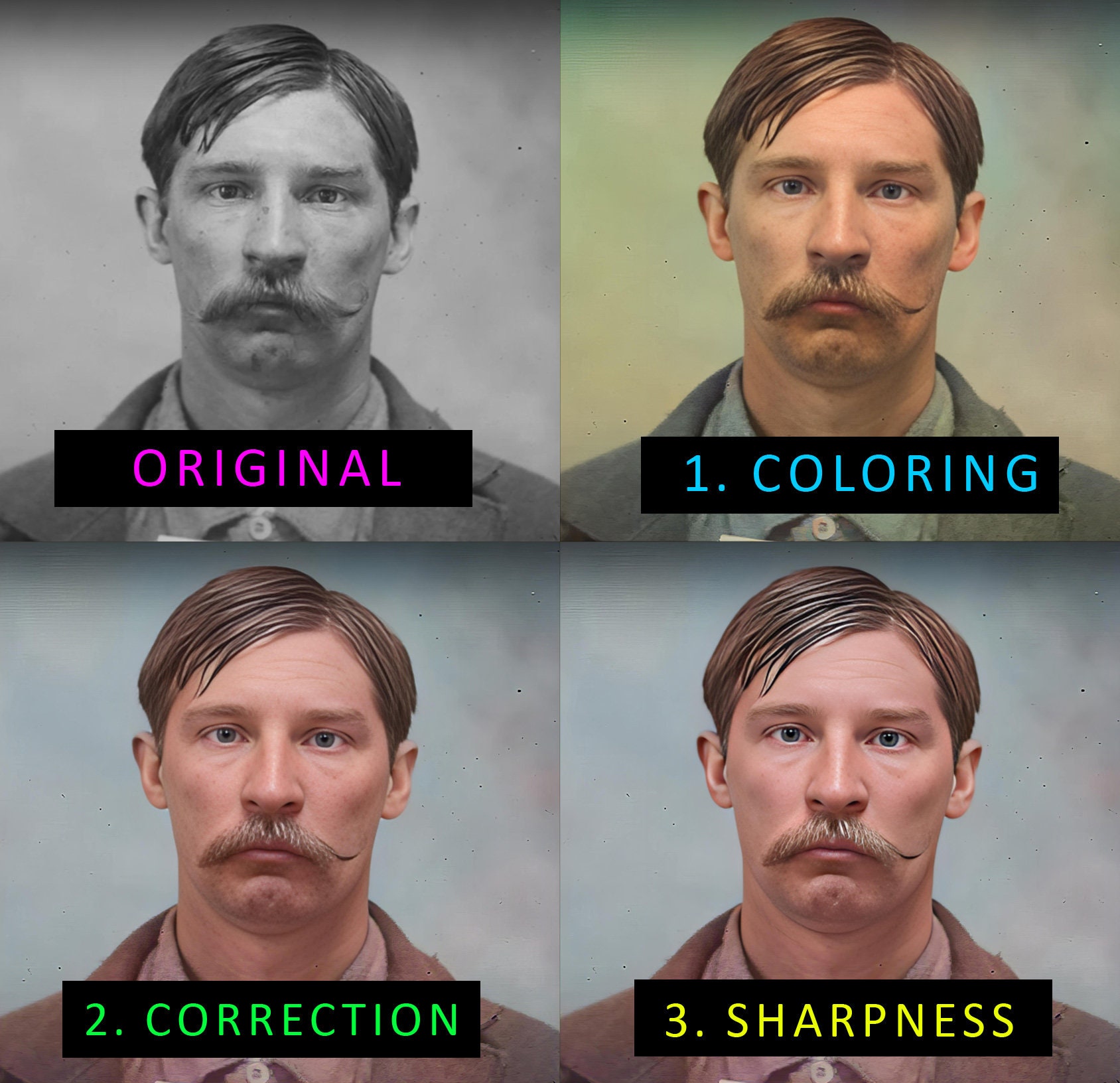 Coloring Old BW Photos Add Color Photo Restoration Photo Editing Photo ...