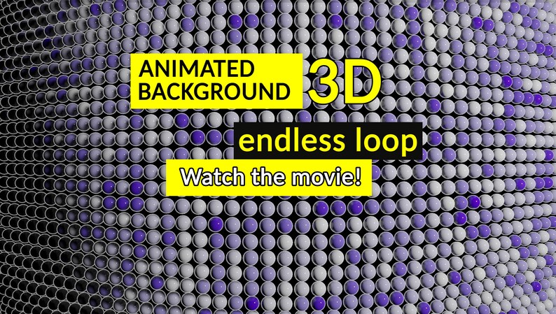 3d Animated Background Endless Loop Waving Spheroids, Scifi, Fantasy ...