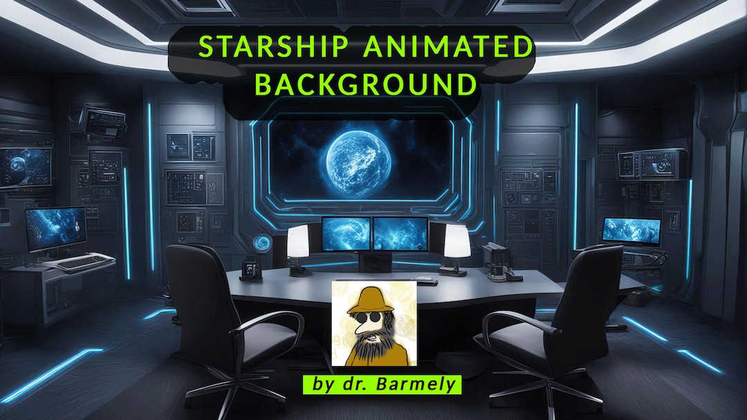 Starship Cockpit Animated Background Twitch Vtuber Youtube Virtual ...