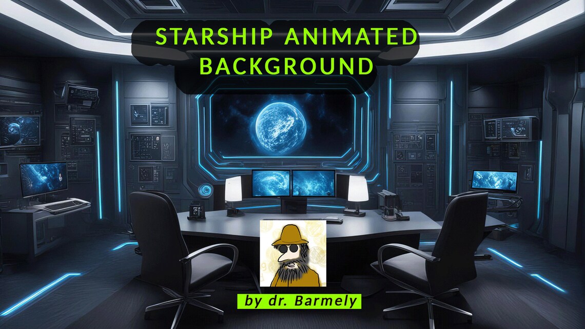 Starship Cockpit Animated Background Twitch Vtuber Youtube Virtual ...