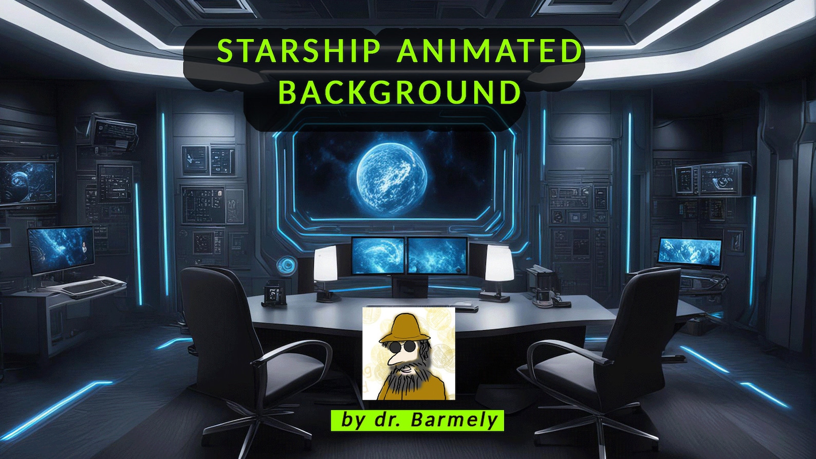 Starship Cockpit Animated Background Twitch Vtuber Youtube Virtual ...