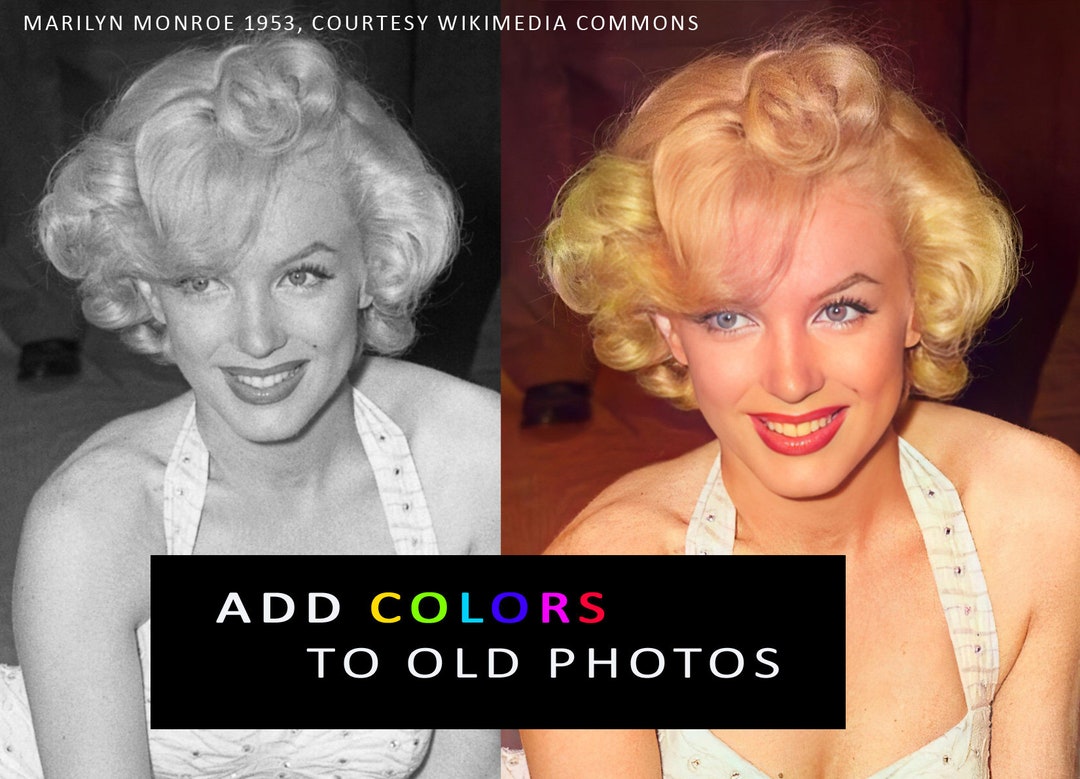 Coloring Old BW Photos Add Color Photo Restoration Photo Editing Photo Retouching Colorization ...