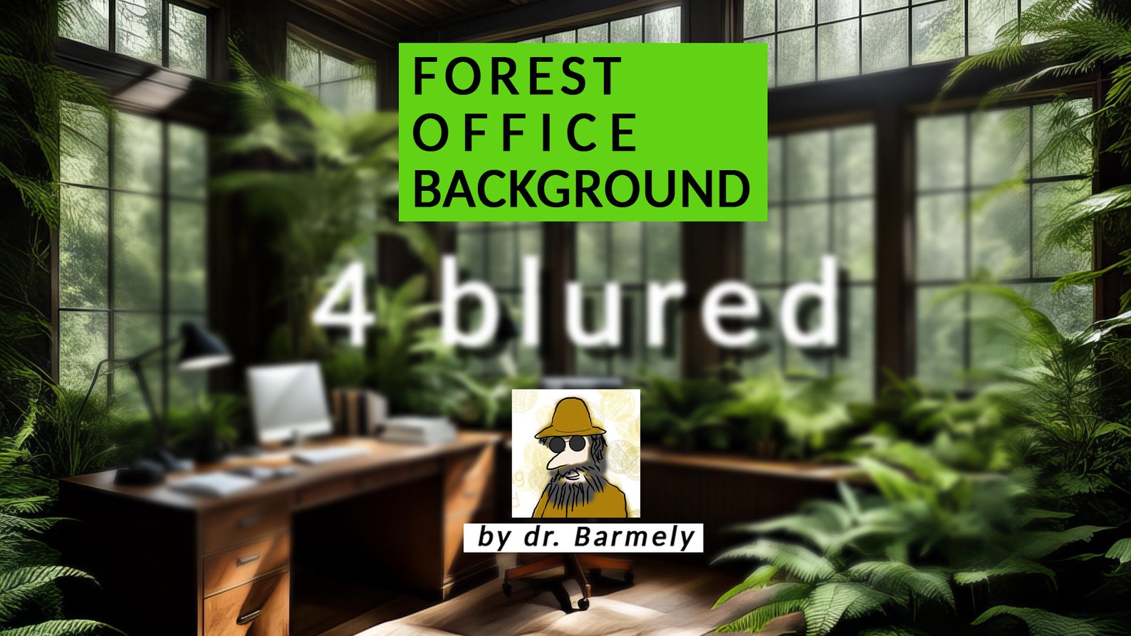 4 Zoom Backgrounds PNG Forest Office Background Natural Eco Plants ...