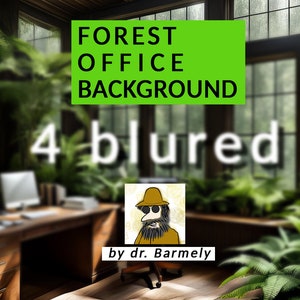 4 Zoom Backgrounds PNG Forest Office Background Natural Eco Plants ...