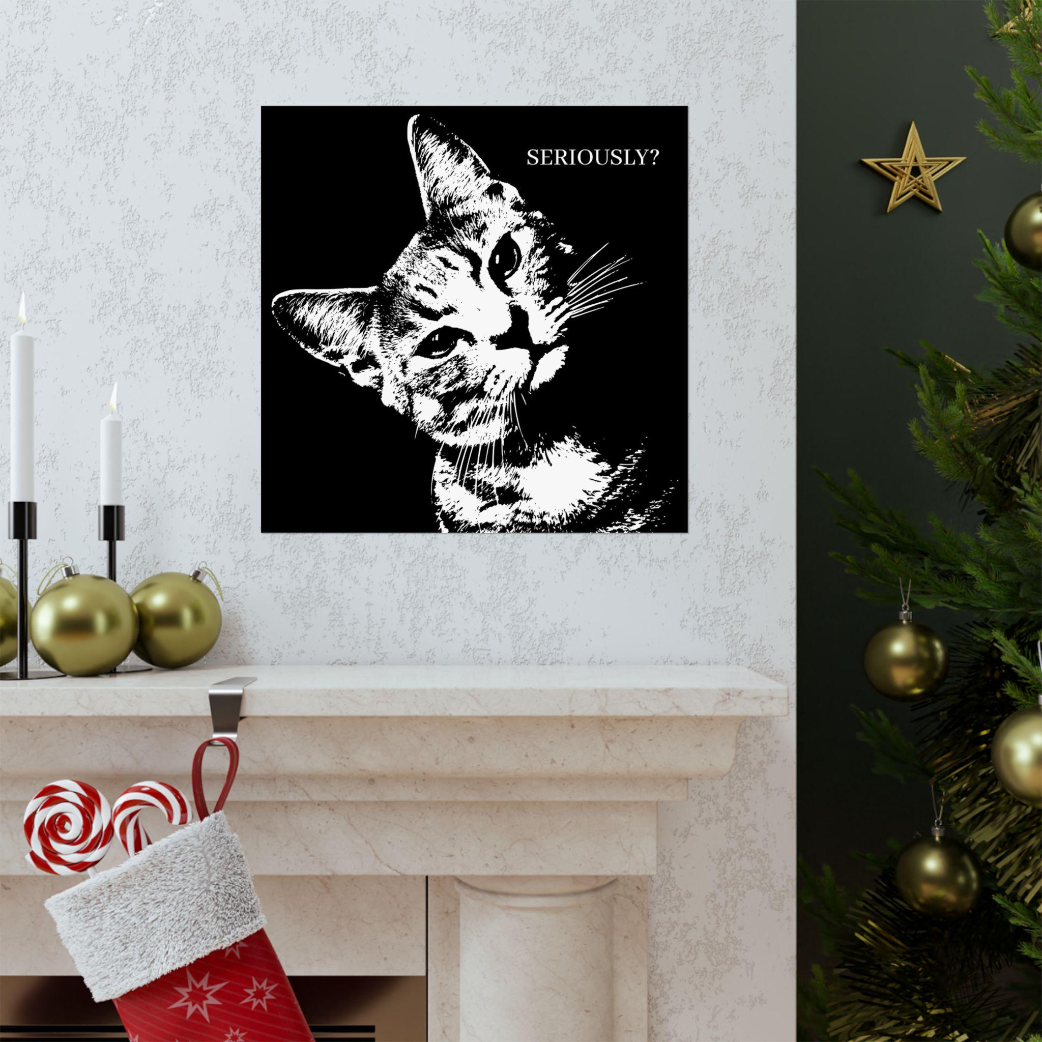 A Smart Cat Matte Vertical Posters - Etsy