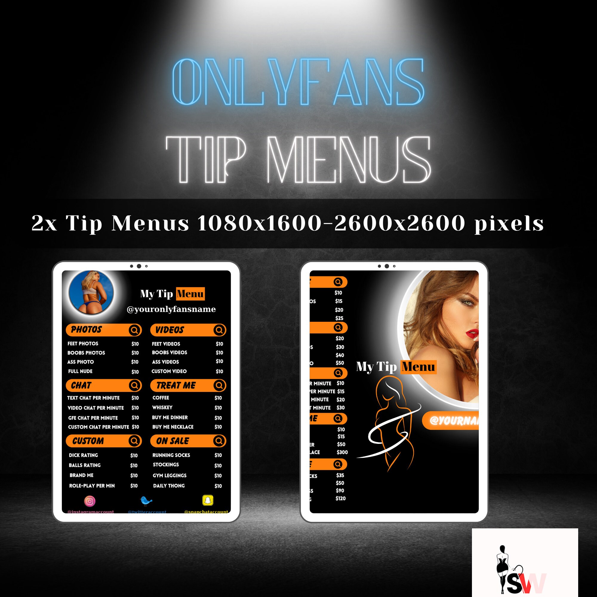 Ultimate Onlyfans Graphic Set Onlyfans Graphics, Onlyfans Tip Menu, Tip ...