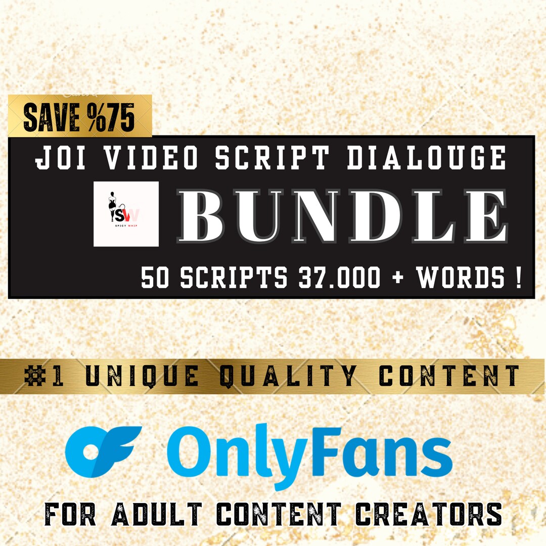 Unique JOI Script Bundle,50 JOI Scripts Onlyfans, Sexting Guide,onlyfans Marketing,nsfw Content ...