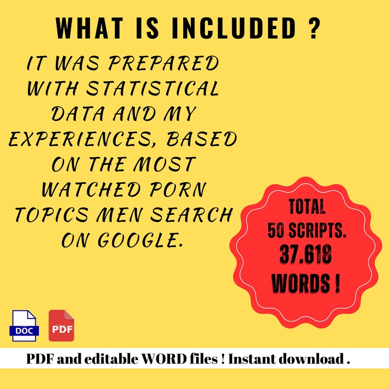 Unique JOI Script Bundle,50 JOI Scripts Onlyfans, Sexting Guide,onlyfans Marketing,nsfw Content ...