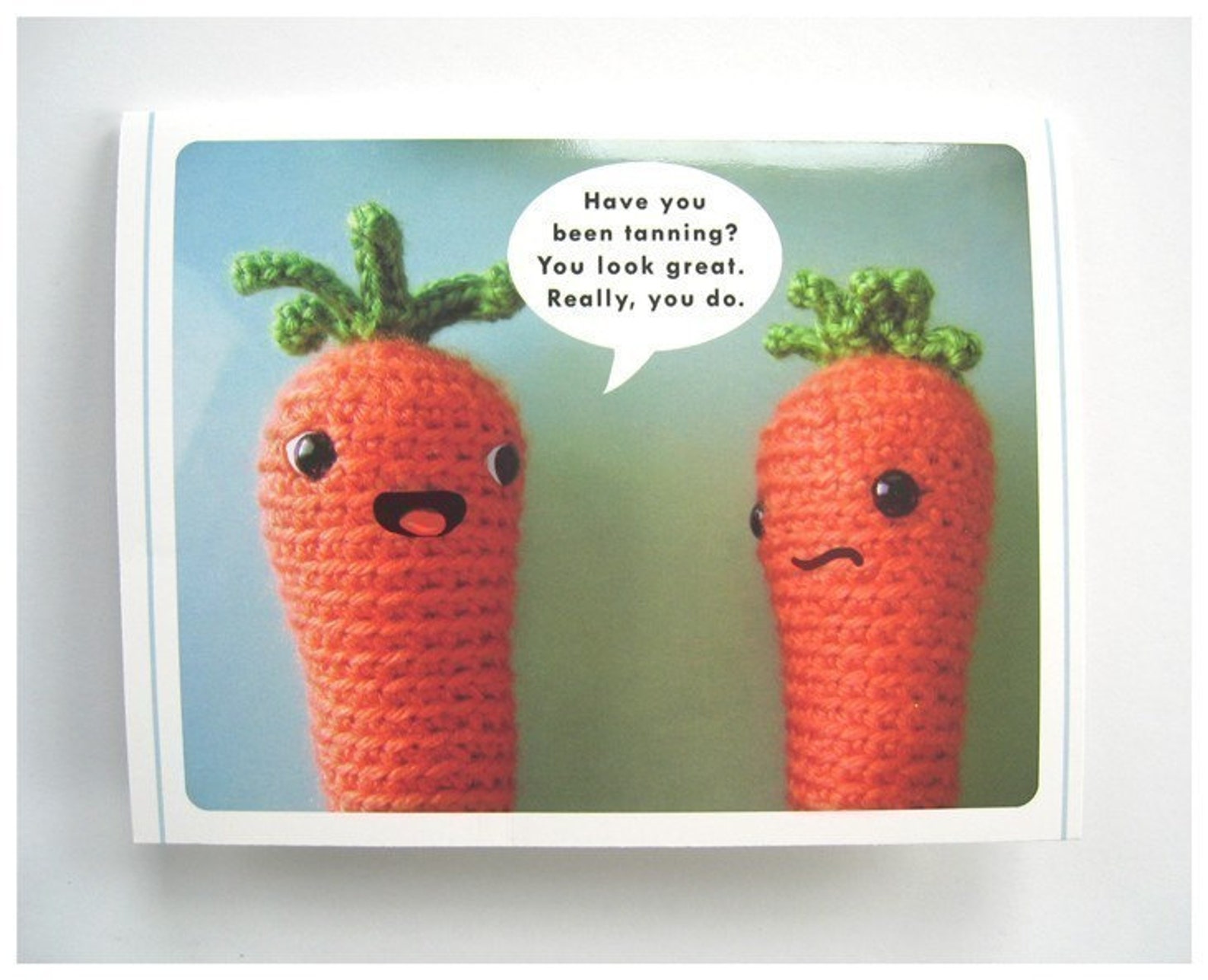 Carrot Conversation - Blank Greeting Card - Note Card - Etsy