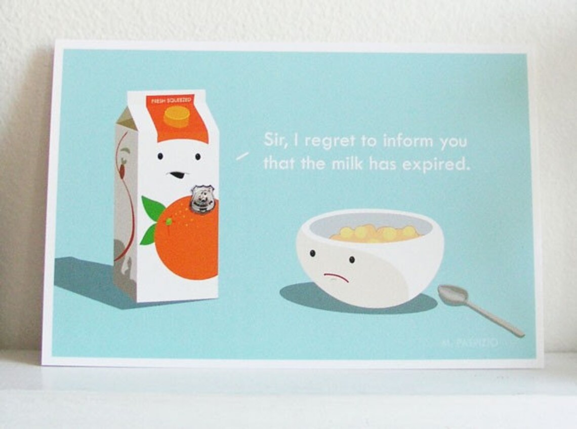 Expired Milk 4x6 Mini Print / Notecard With Envelope - Etsy