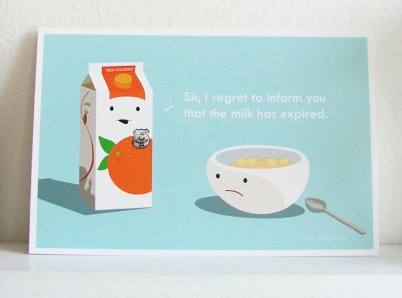 Expired Milk 4x6 Mini Print / Notecard With Envelope - Etsy