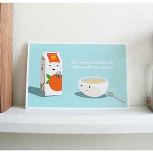 Expired Milk 4x6 Mini Print / Notecard With Envelope - Etsy