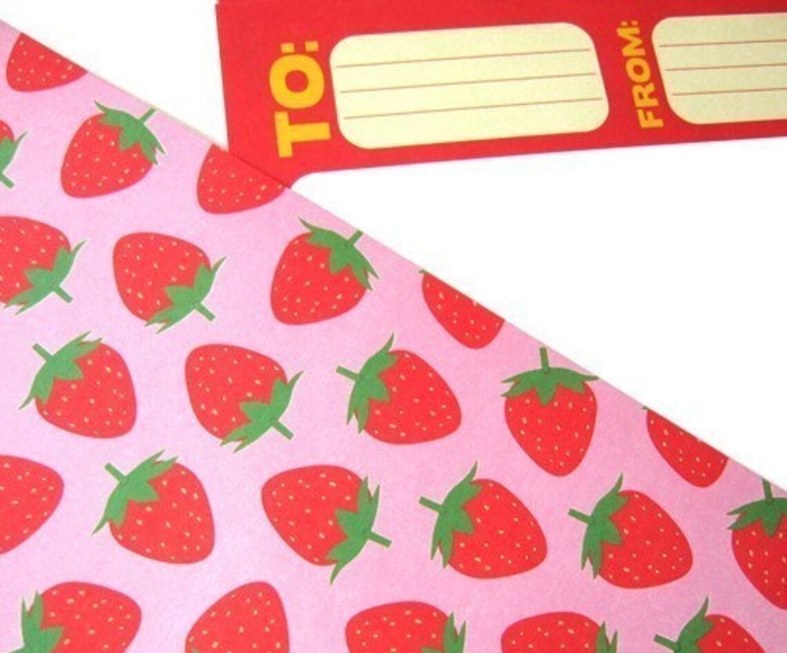 Strawberry Stationery Pack - Etsy