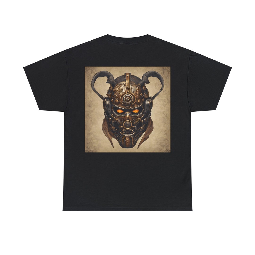 Ronin Steampunk Warrior Japanese Art Style Steampunk Ronin Mask T-shirt ...