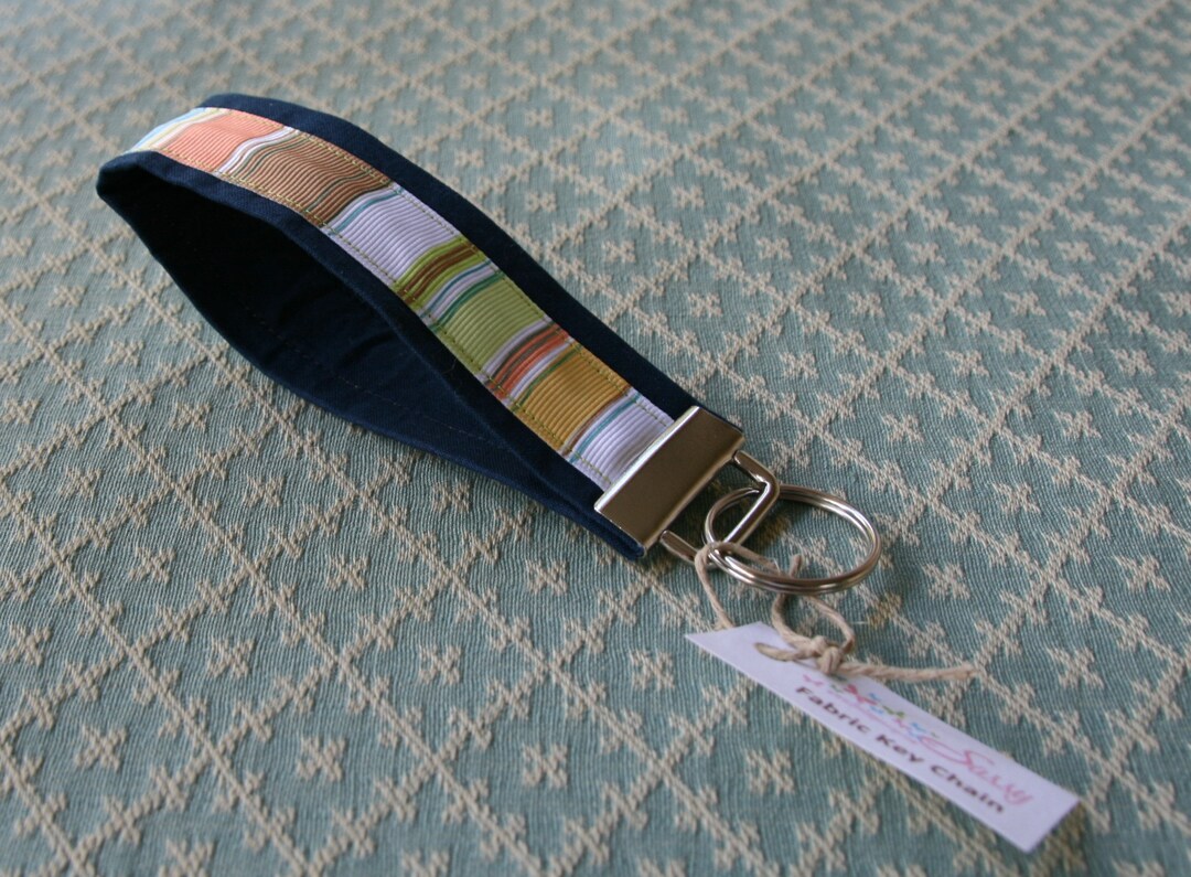 Fabric Key Chain, Wrist Loop Keychain, Wristlet Key Chain - Etsy