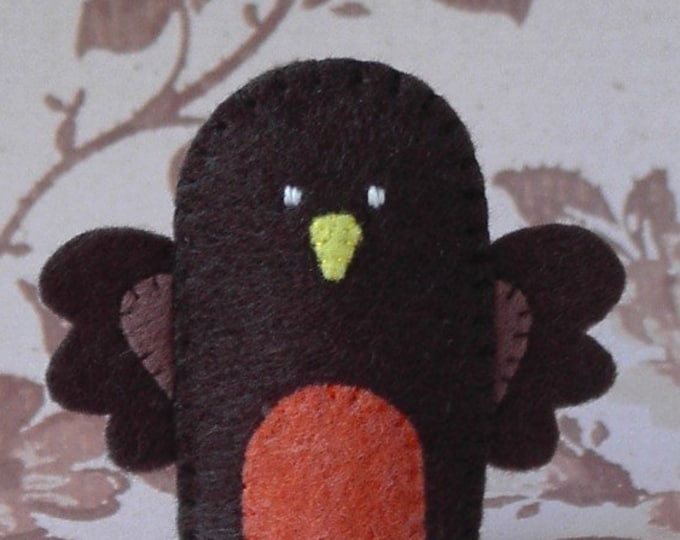 Robin Finger Puppet Felt Finger Puppet Robin Bird Finger - Etsy