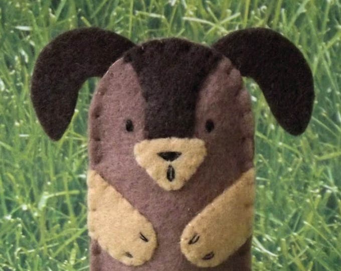 Brown Puppy Dog Finger Puppet Felt Puppy Finger Puppet Toy - Etsy