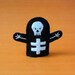 Skeleton Finger Puppet Select a Color Felt Skeleton Puppet | Etsy
