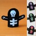 Skeleton Finger Puppet Select a Color Felt Skeleton Puppet Halloween ...
