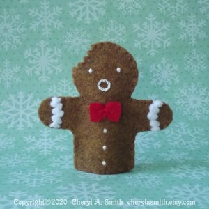 Gingerbread Man Christmas Finger Puppet Gingerbread Man Puppet Ginger ...
