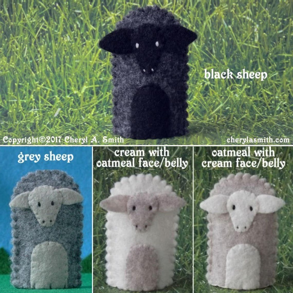 Sheep Finger Puppet Select a Color Felt Sheep Puppet - Etsy