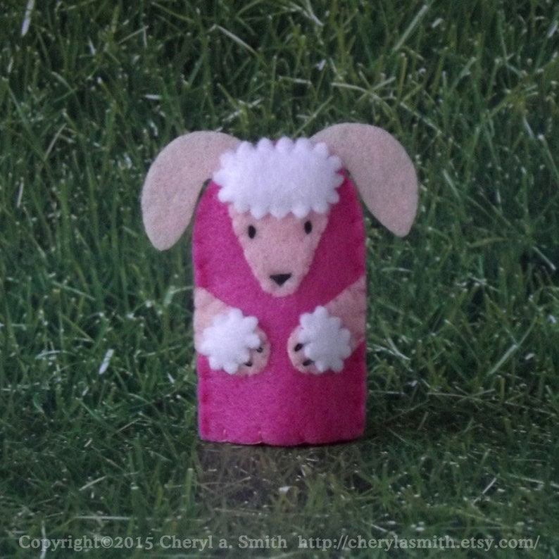 Puppy Dog Finger Puppet Select a Color Dog Puppet Felt | Etsy Polska