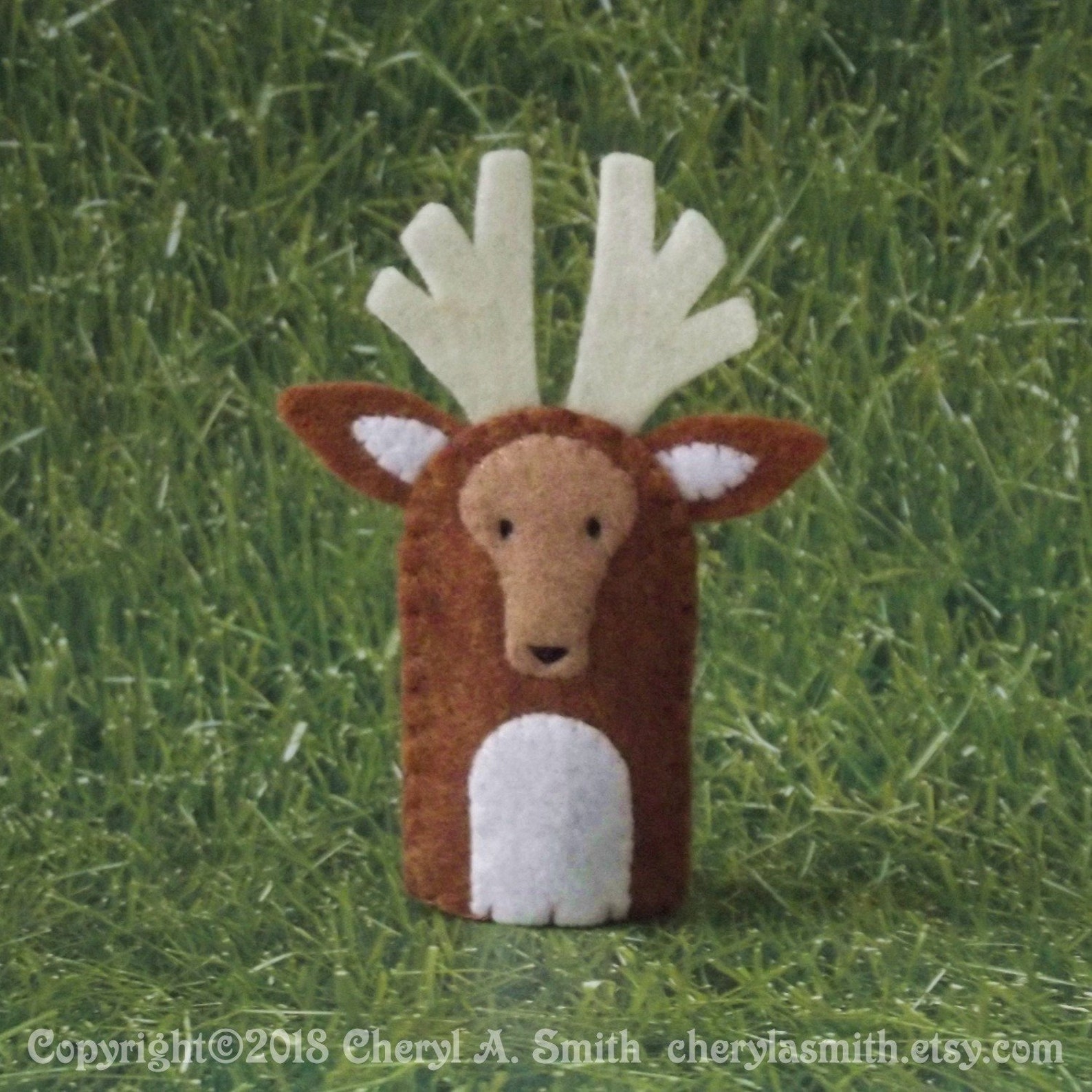 Buck Stag Deer Finger Puppet Deer Puppet Felt Animal - Etsy