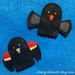 Blackbird Finger Puppet - Raven Puppet - Felt Finger Puppet Red Wing ...