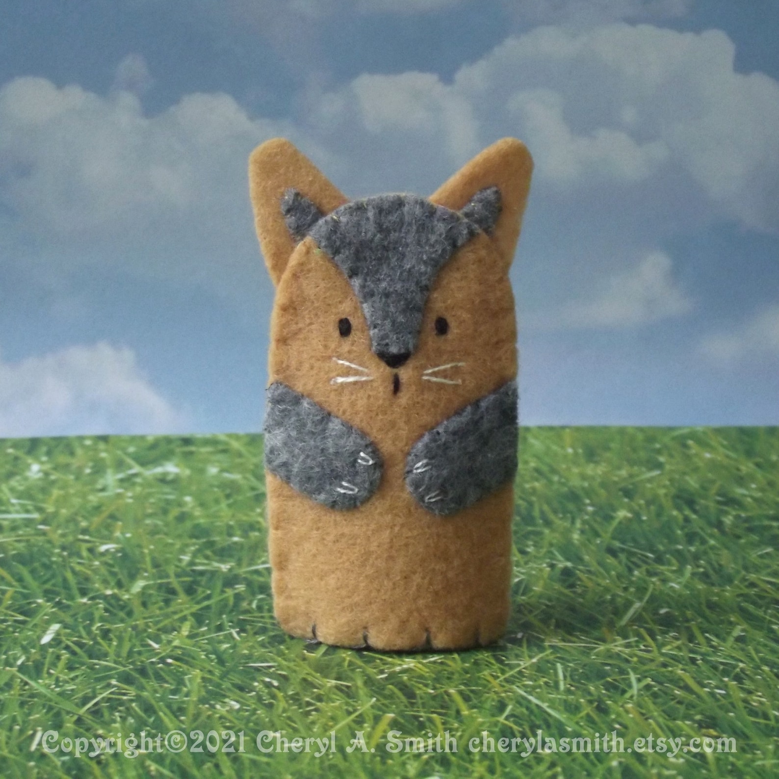 Kitty Cat Finger Puppets Select a Cat Golden Ginger - Etsy