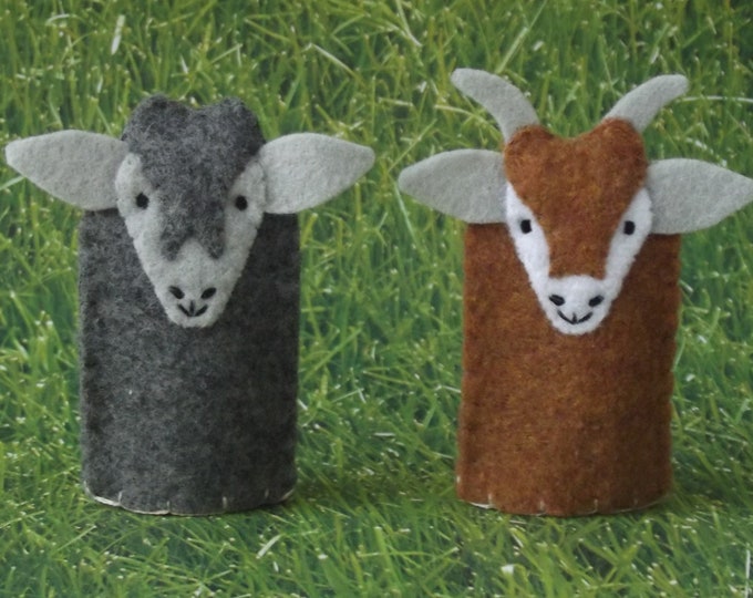 Goat Finger Puppet - Farm Animal Finger Puppet - Felt Animal Puppet ...
