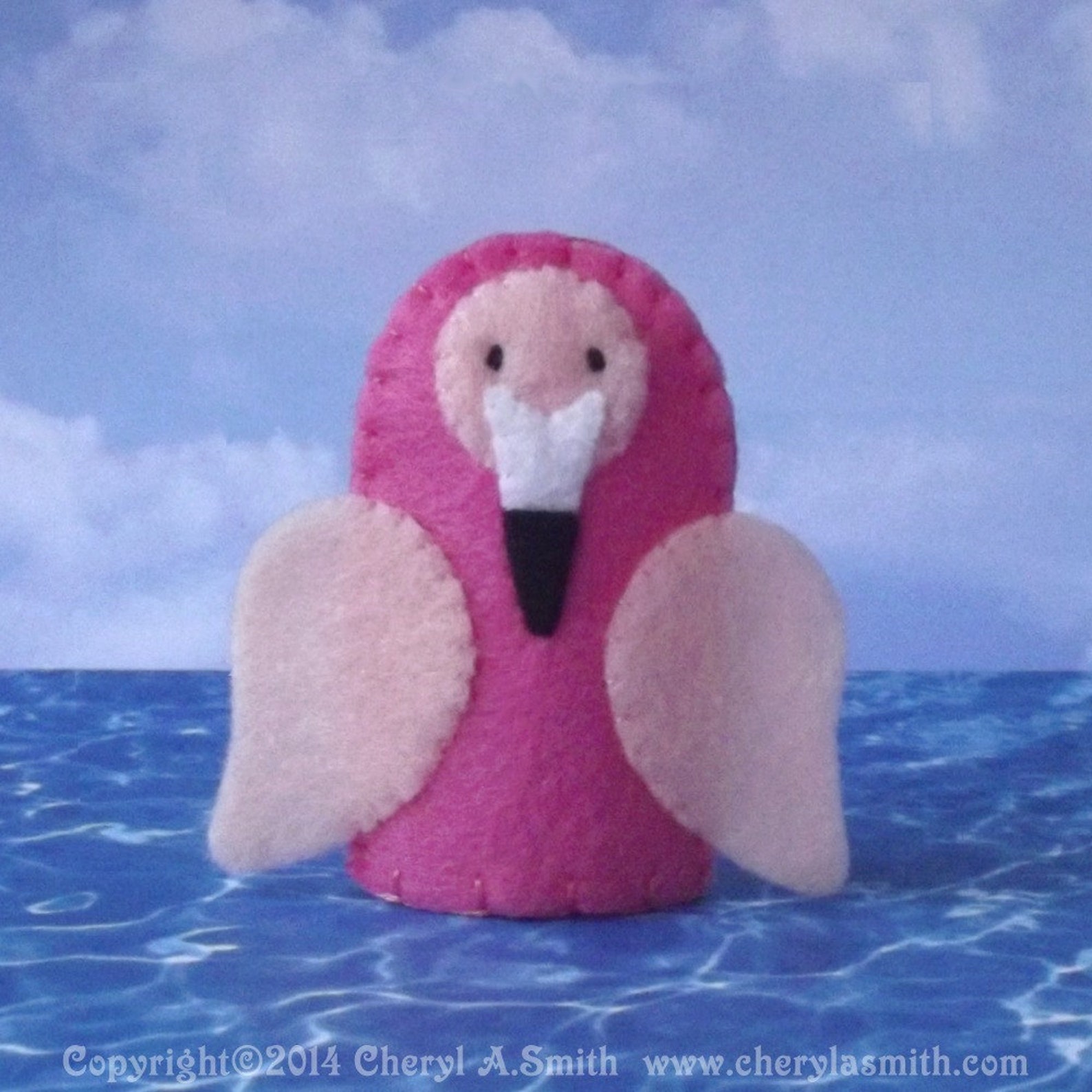 Flamingo Finger Puppet Felt Flamingo Puppet Flamingo Bird - Etsy