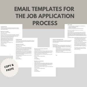 Job Application Email Templates - Easy-to-use, Streamline Your Hiring ...