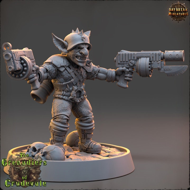 Daybreak Miniatures the Grenadiers of Crudevale Goblin Miniatures for ...