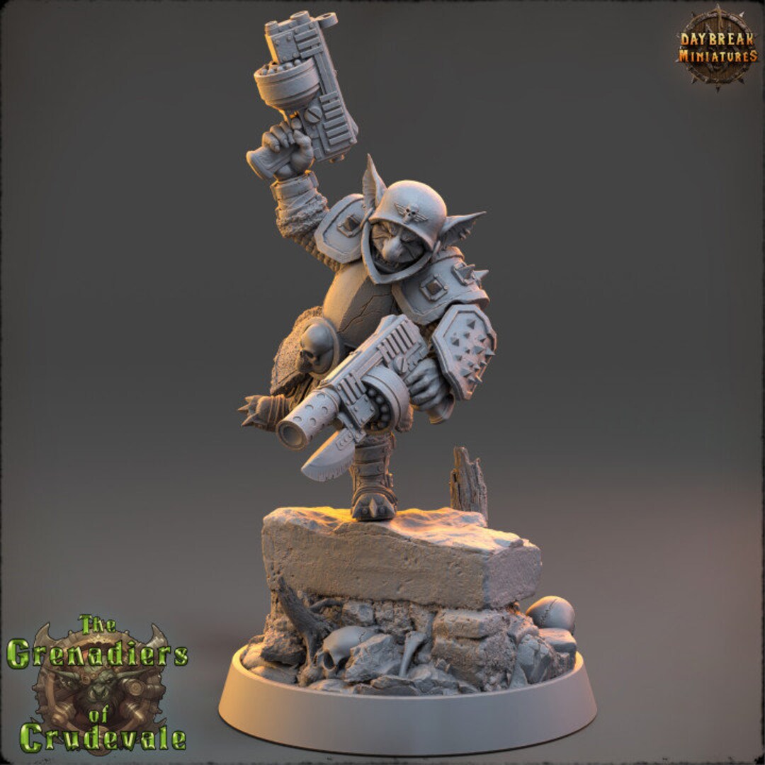 Daybreak Miniatures the Grenadiers of Crudevale Goblin Miniatures for ...