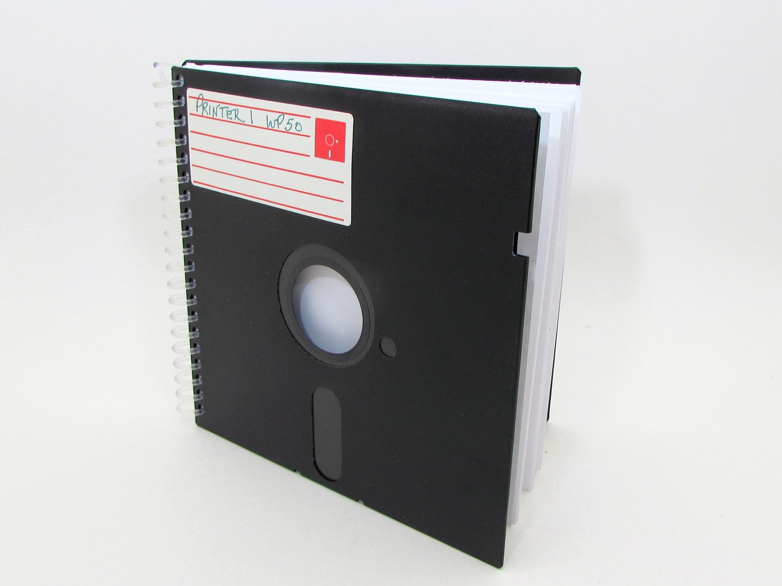 1980s Floppy Disk Journal - Recycled Notebook - Large Floppy Journal ...