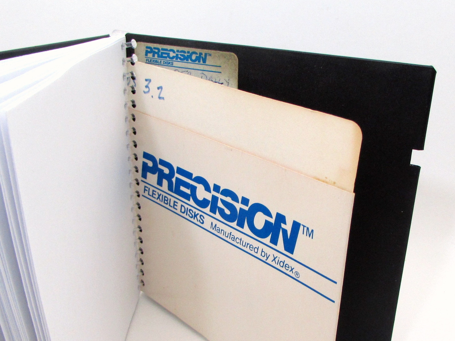 1980s Floppy Disk Journal - Recycled Notebook - Large Floppy Journal ...