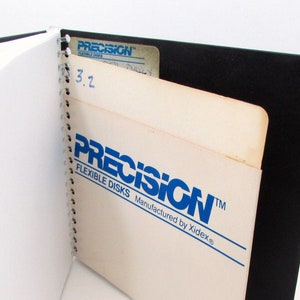 1980s Floppy Disk Journal - Recycled Notebook - Large Floppy Journal ...