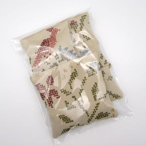 5 Sachet Gift Set - Dried Lavender Sachets - Folk Art Cross Stitch ...
