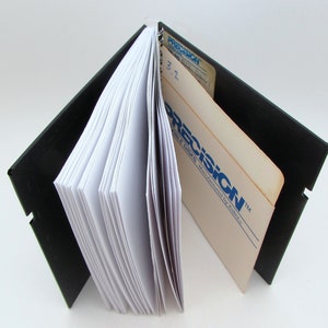 1980s Floppy Disk Journal - Recycled Notebook - Large Floppy Journal ...