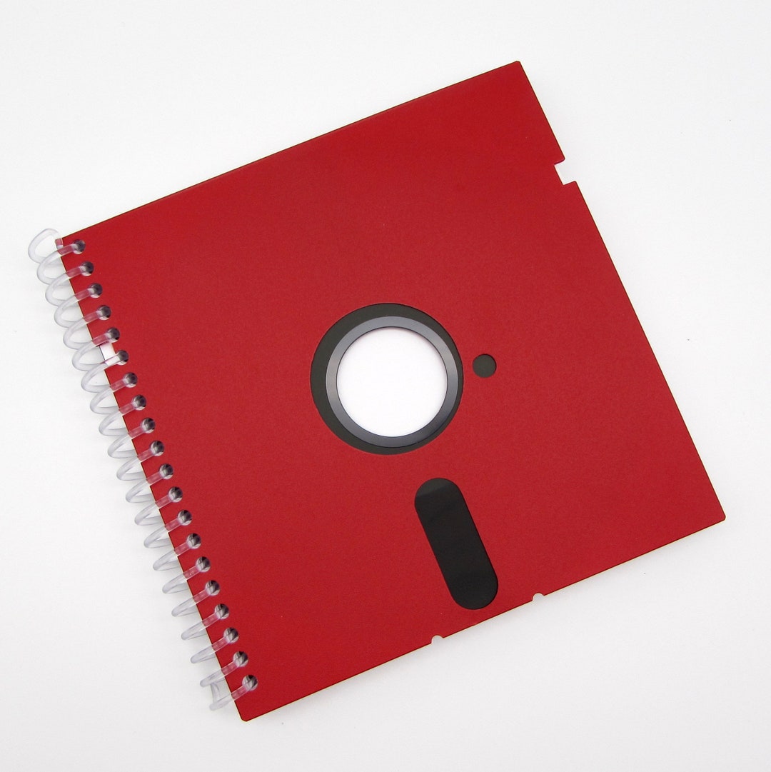 1980s Floppy Disk Journal Red Floppy Notebook Large Floppy - Etsy