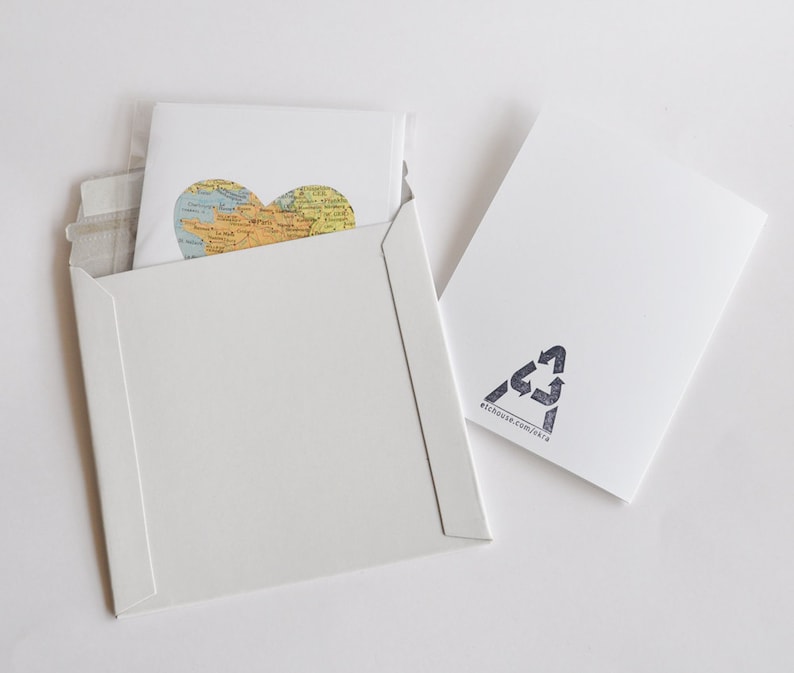 Long Distance Relationship - Map Heart in Two Places Custom Map Card - Etsy