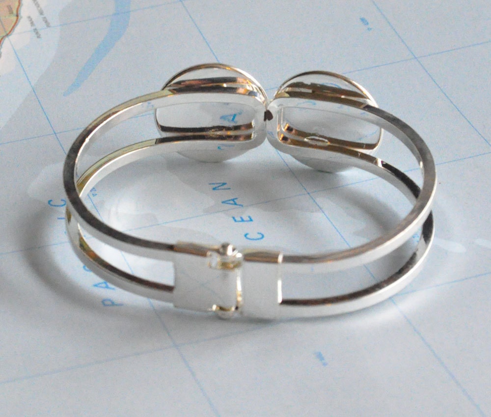 Long Distance Friendship Bracelet Personalized Map Cuff You Choose the ...