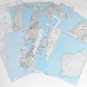 Map Paper Pack Wedding DIY Decorations Travel Themed Wedding 15 Large ...