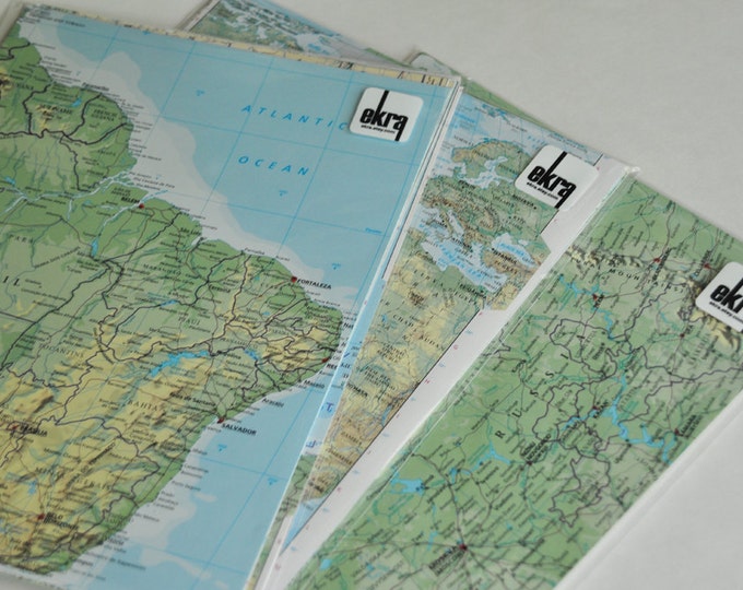 Map Paper Pack Wedding DIY Decorations Travel Themed Wedding 15 Large ...